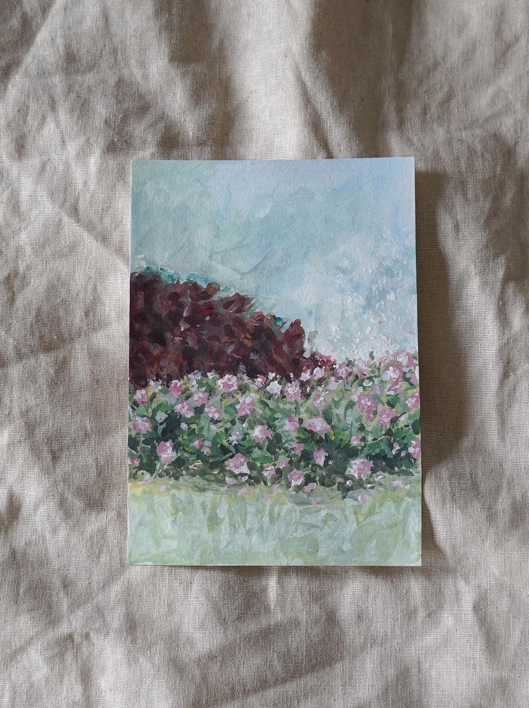 Peony Original Impressionist Painting "peony Garden" - Etsy