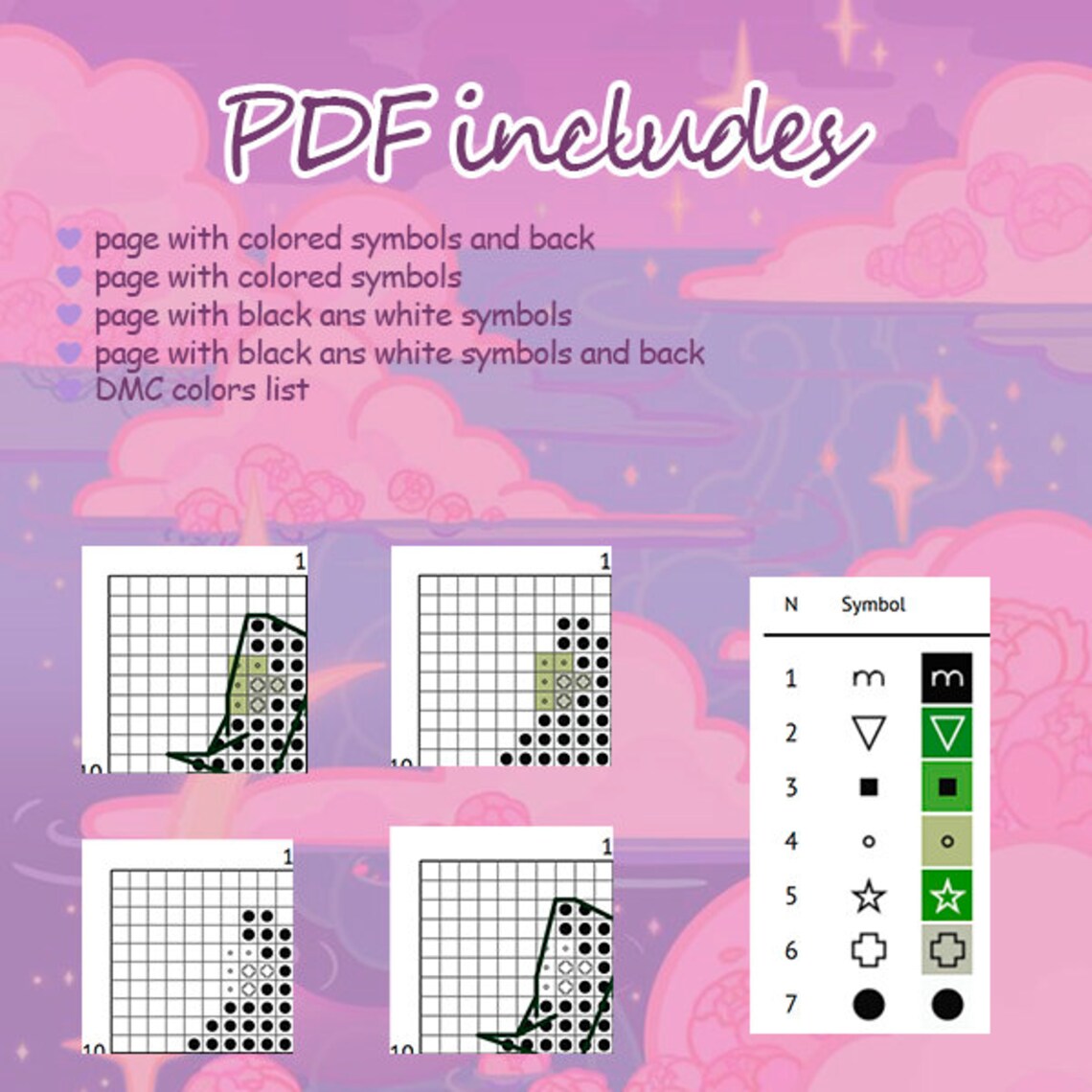 Nahida Cat Genshin Impact PDF Pattern Cross Stitch DMC - Etsy