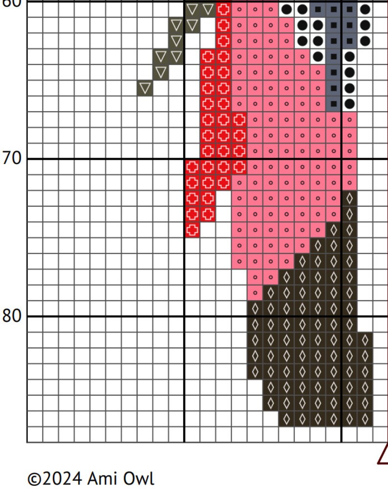 Arlecchino Genshin Impact PDF Pattern Cross Stitch DMC - Etsy UK