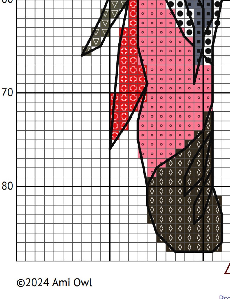 Arlecchino Genshin Impact PDF Pattern Cross Stitch DMC - Etsy