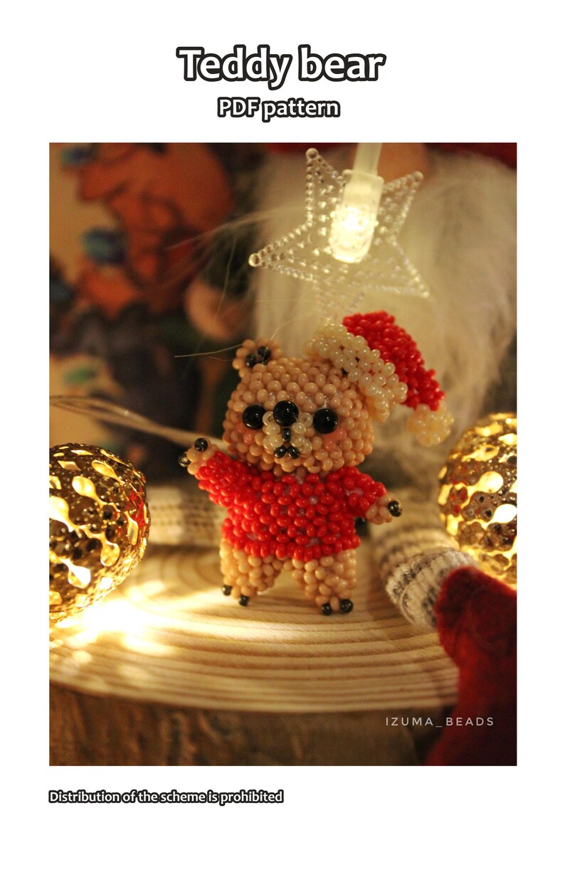 Teddy Bear Christmas Amigurumi PDF Pattern - Etsy