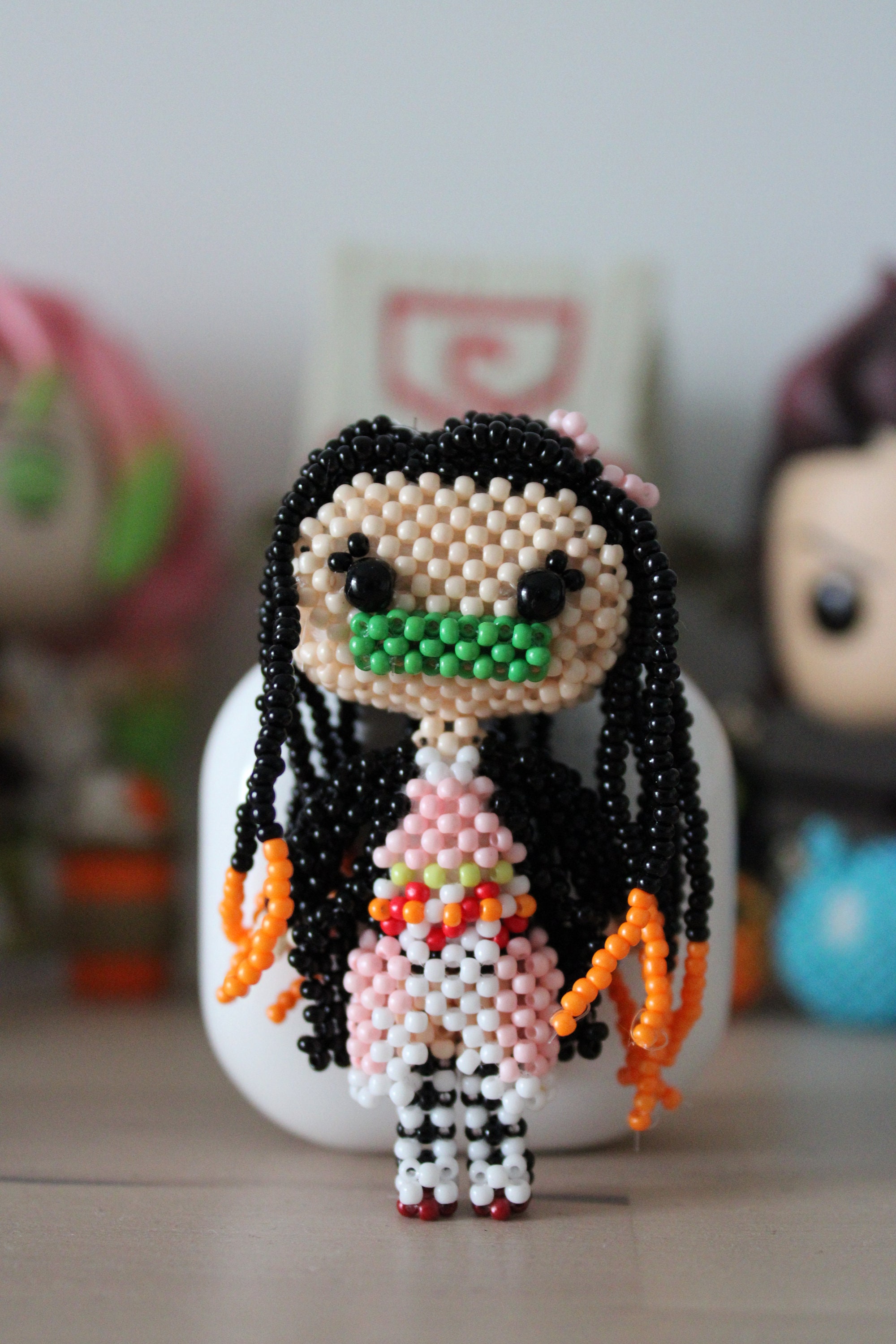 Nezuko Kamado Demon Slayer Beads Amigurumi PDF Pattern - Etsy