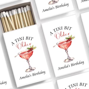 A Tini Bit Older Birthday Matches/espresso Martini Birthday Party ...