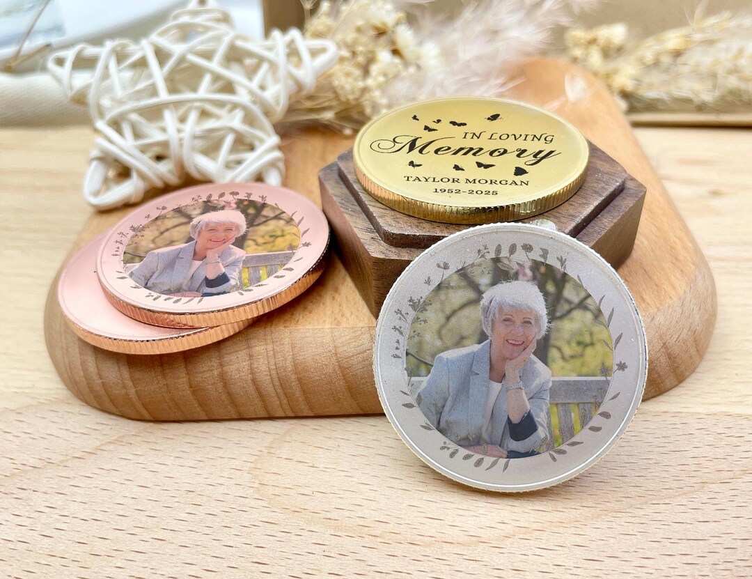 In Loving Memory Memorial Coins / Mother in Heaven Tossing Coins ...