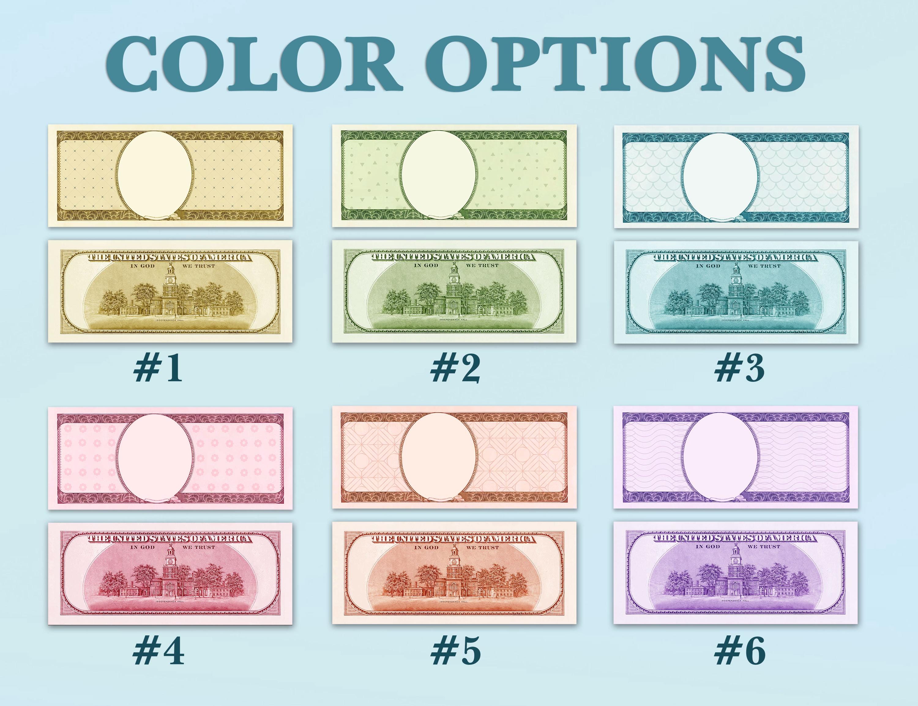 Personalized Face on Dollar Bill, Custom Play Money for Birthday ...