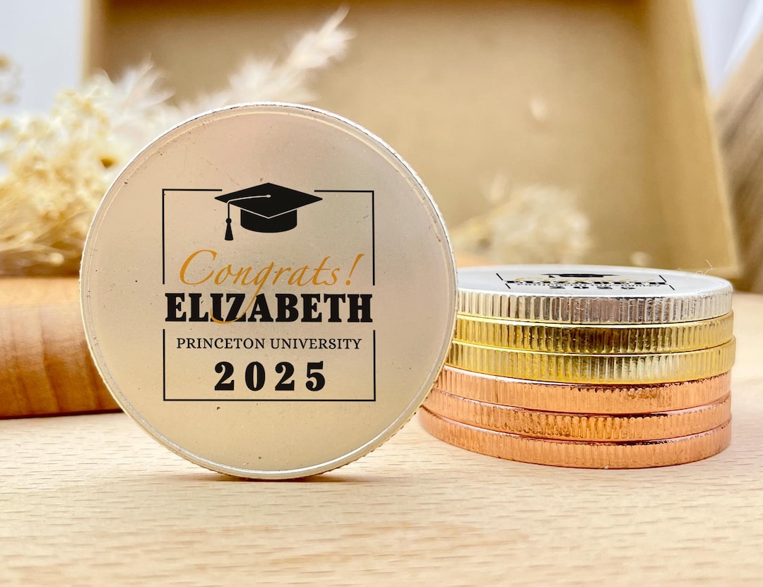 Personalized Graduation Coin/token High School College Graduate School ...