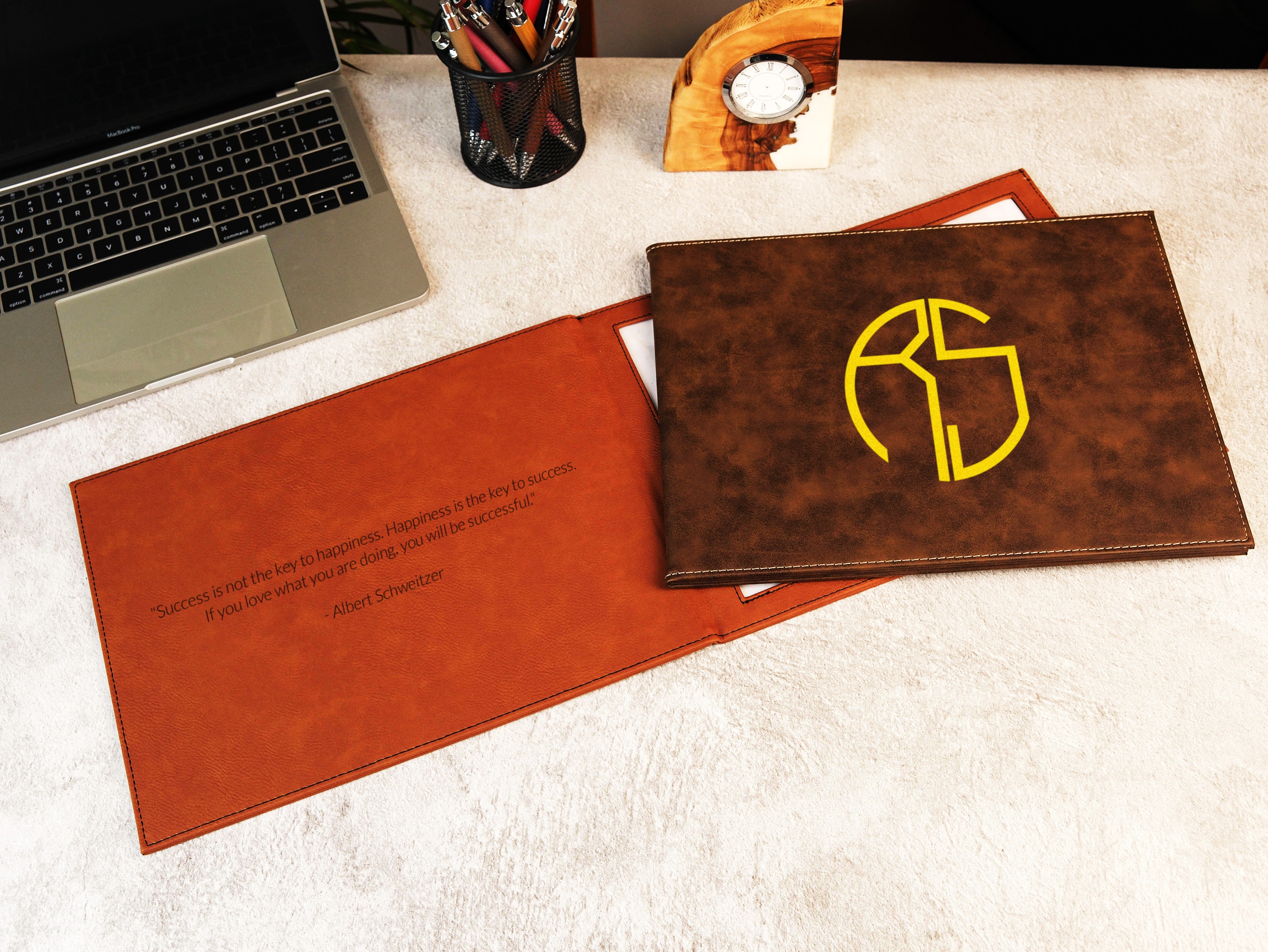 Engraved Leather Certificate Holder, Personalized Diploma Folder ...