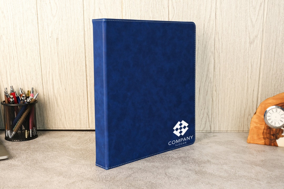 Business 3 Ring Binder, Custom Binder Cover, Company Logo Engraved ...