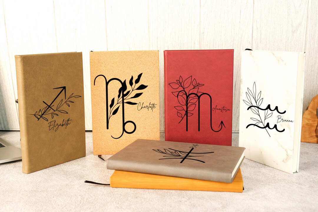 Personalized Zodiac Journal, Custom Astrology Diary, Custom Birthday ...
