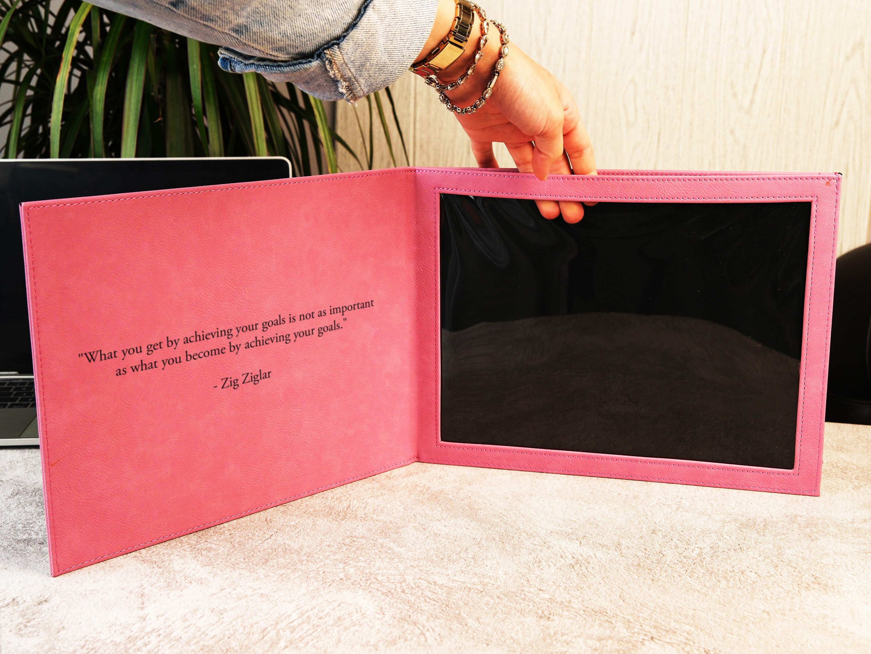 Engraved Leather Certificate Holder, Personalized Diploma Folder ...