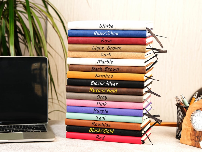 Customized Company Logo Engraved Journal, Personalized Leather Journal ...