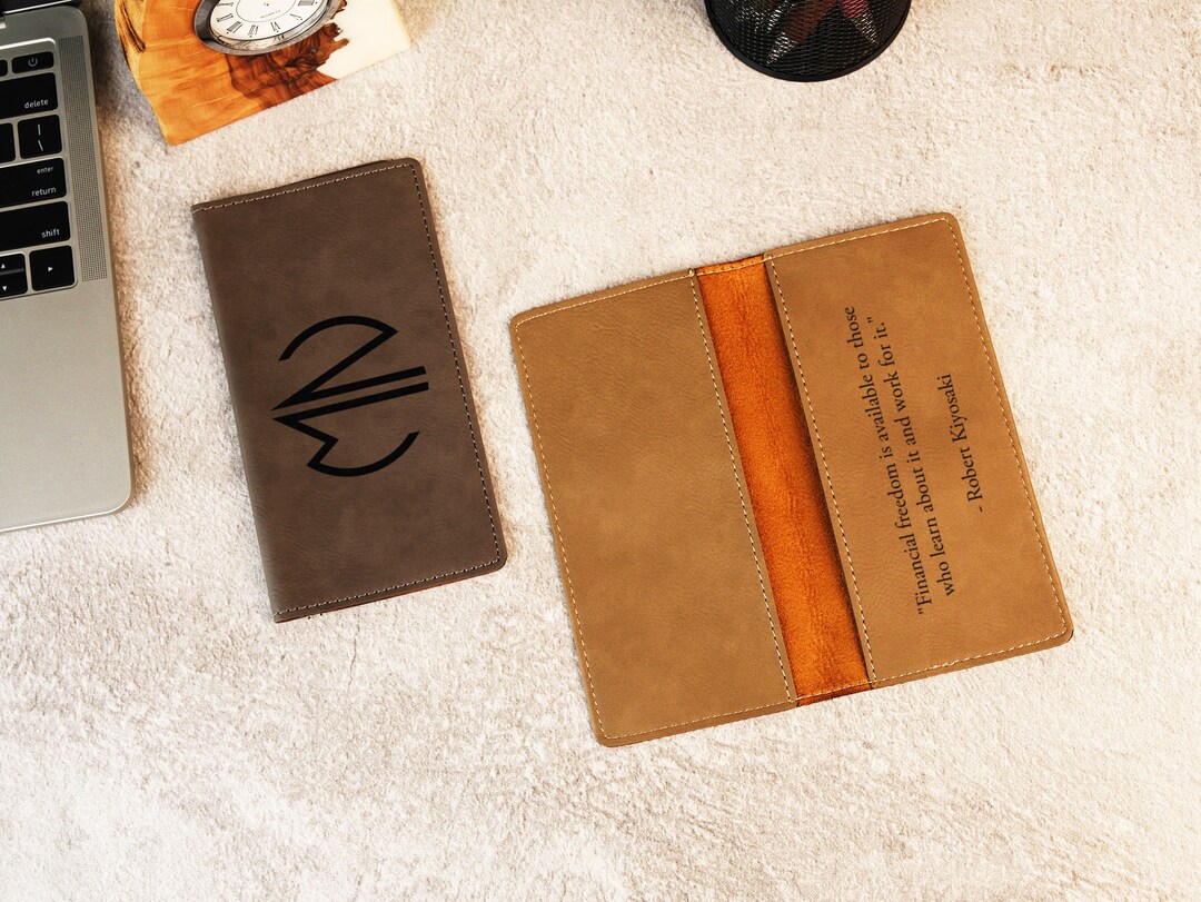 Personalized Checkbook Cover, Engraved Checkbook Cover, Leather ...