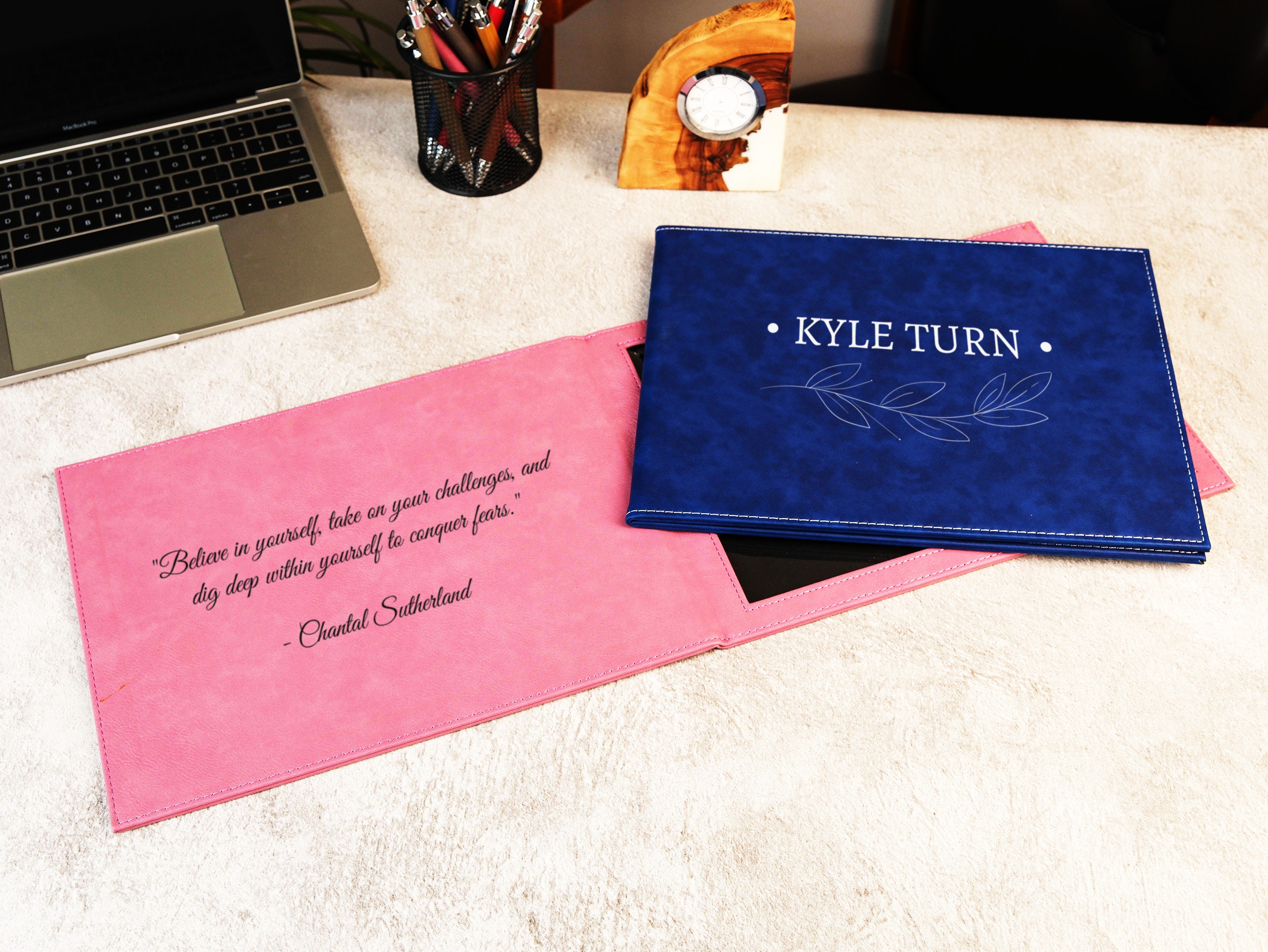 Engraved Leather Certificate Holder, Personalized Diploma Folder ...