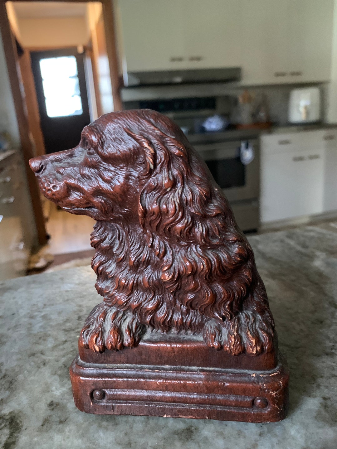 Vintage/midcentury/ Irish Setter/ Wood/ Bookend - Etsy