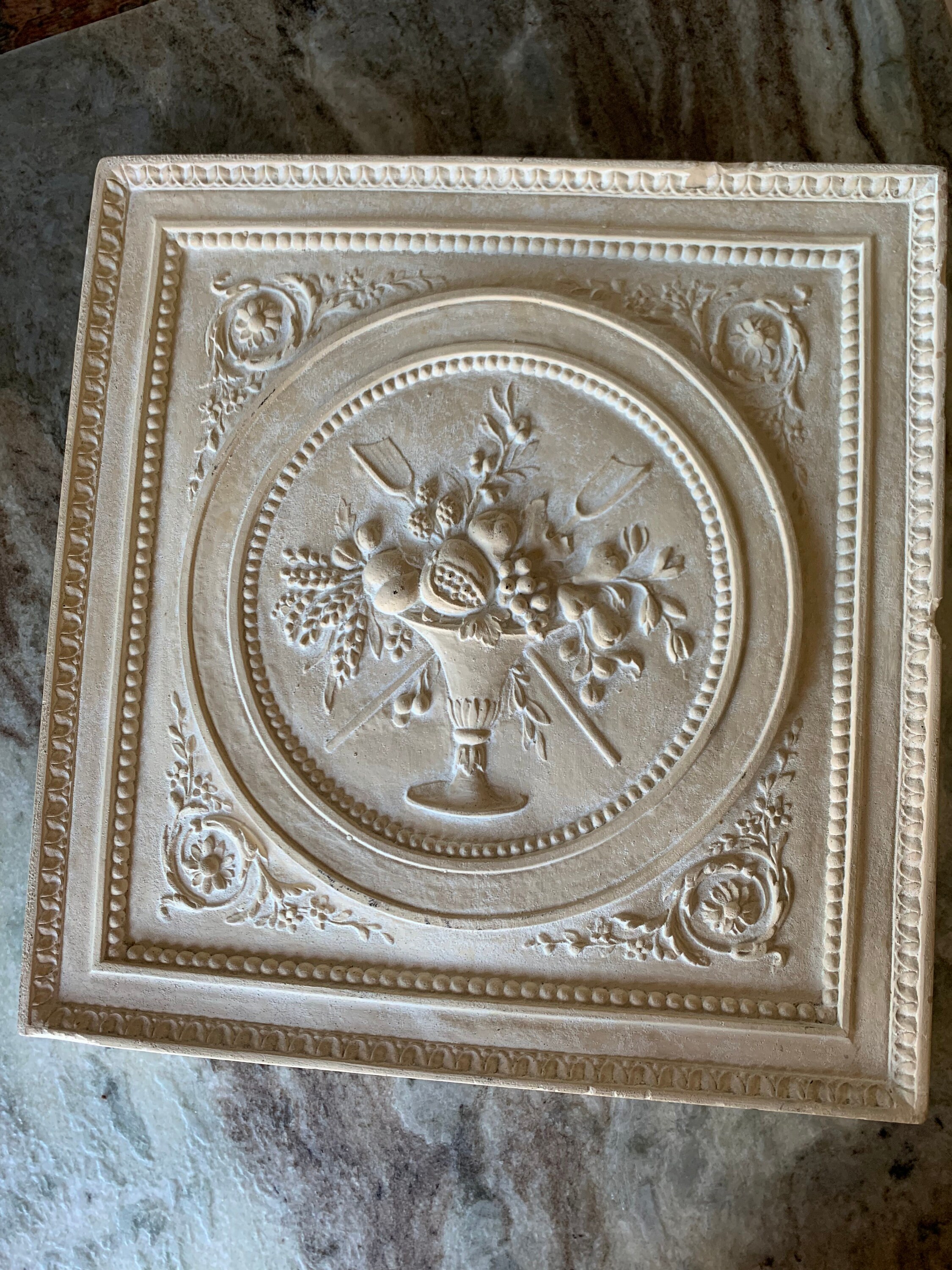 Elegant Plaster Medallion Wall Decor - Etsy