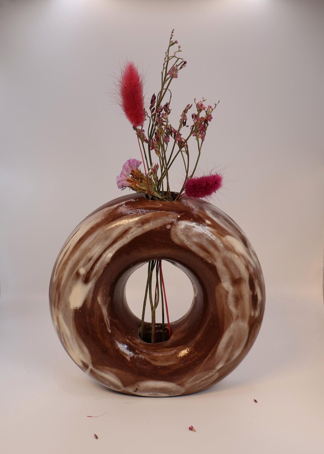 Donut Ceramic Vase Unique Pottery Gift - Etsy