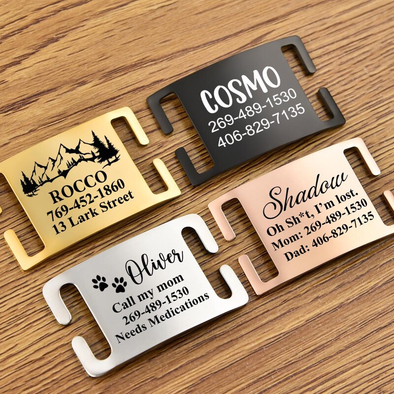 Dog Collar Tags - Etsy