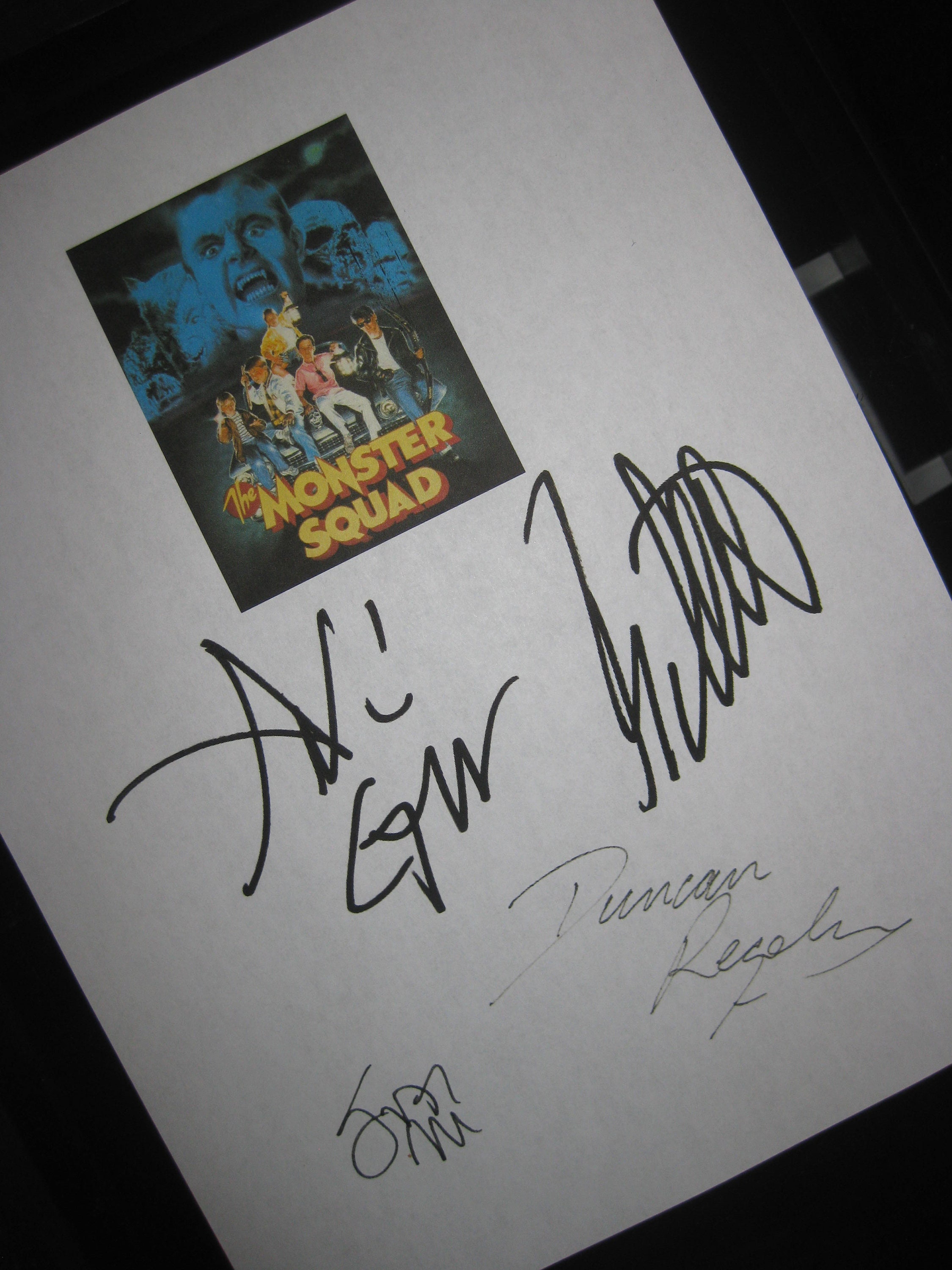 The Monster Squad Signed Movie Film Script Screenplay X4 Autograph ...