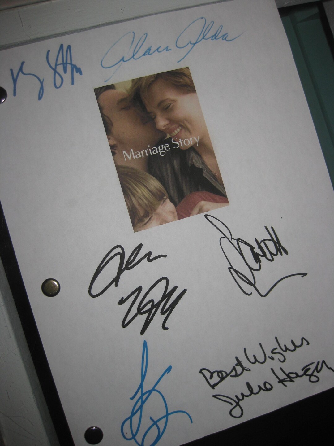 Marriage Story Signed Movie Film Script Screenplay X6 Autograph Adam ...