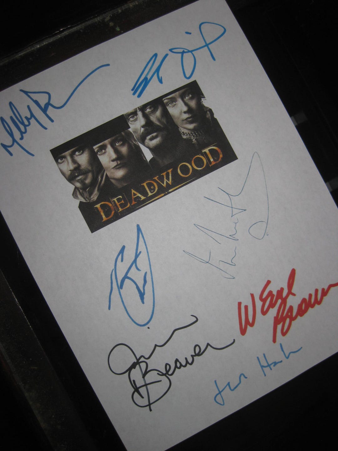 Deadwood Signed TV Script Screenplay X7 Autograph Western Timothy ...