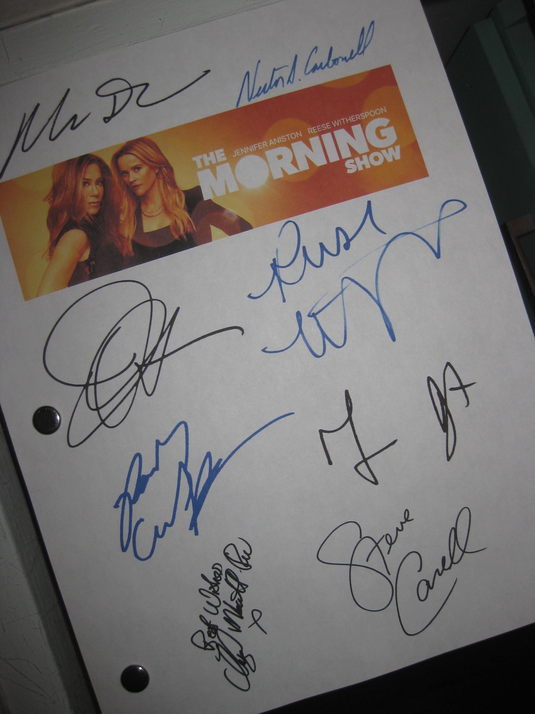 The Morning Show Signed TV Script Screenplay Autograph X8 Jennifer ...
