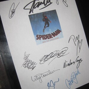 Spider-man Into the Spider-verse Signed Movie Film Script Screenplay ...