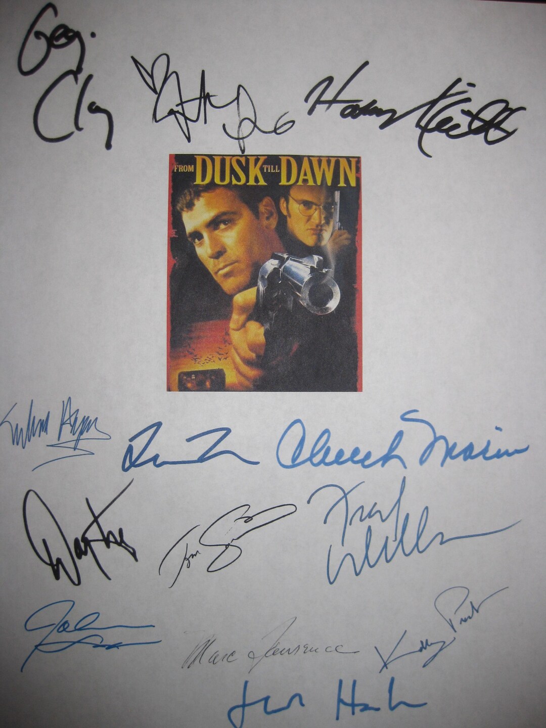 From Dusk Till Dawn Signed Film Movie Screenplay Script X13 Autograph ...