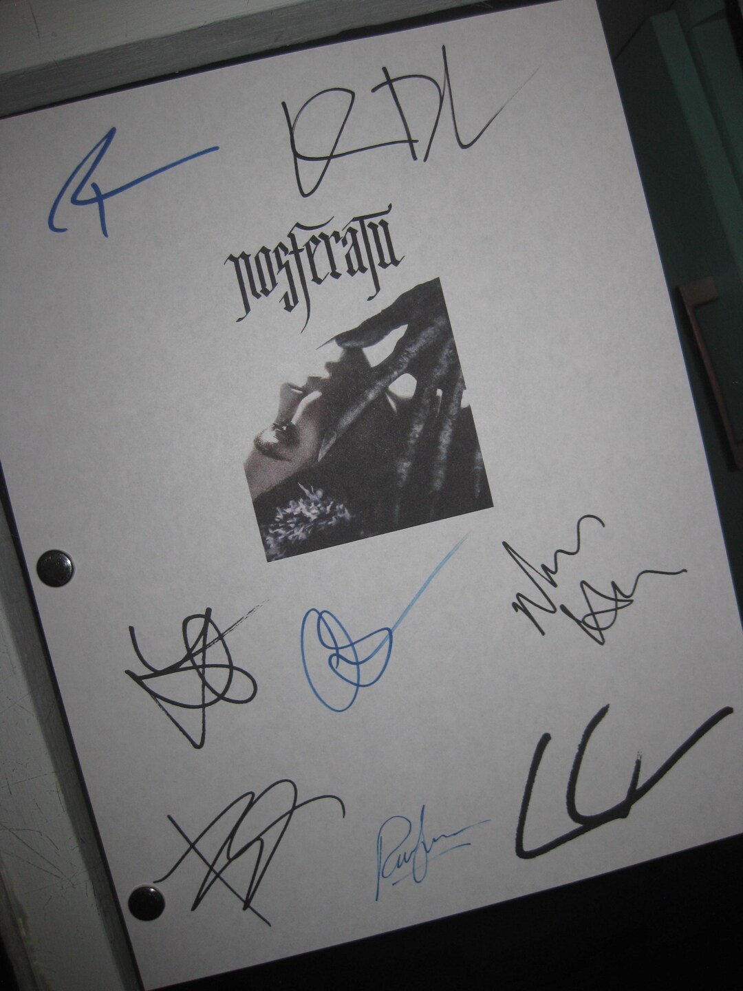 Nosferatu Signed Movie Film Script Screenplay X8 Autographs Lily-rose ...