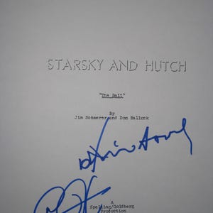 Starsky and Hutch Signed TV Script Screenplay Autograph David Soul Paul ...