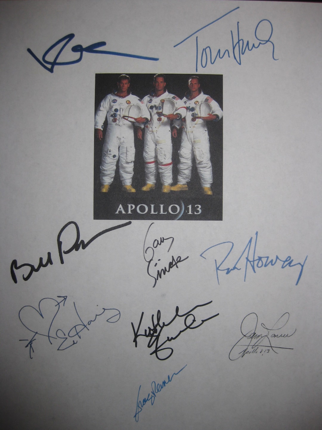 Apollo 13 Signed Film Movie Screenplay Script X9 Autograph Tom Hanks ...