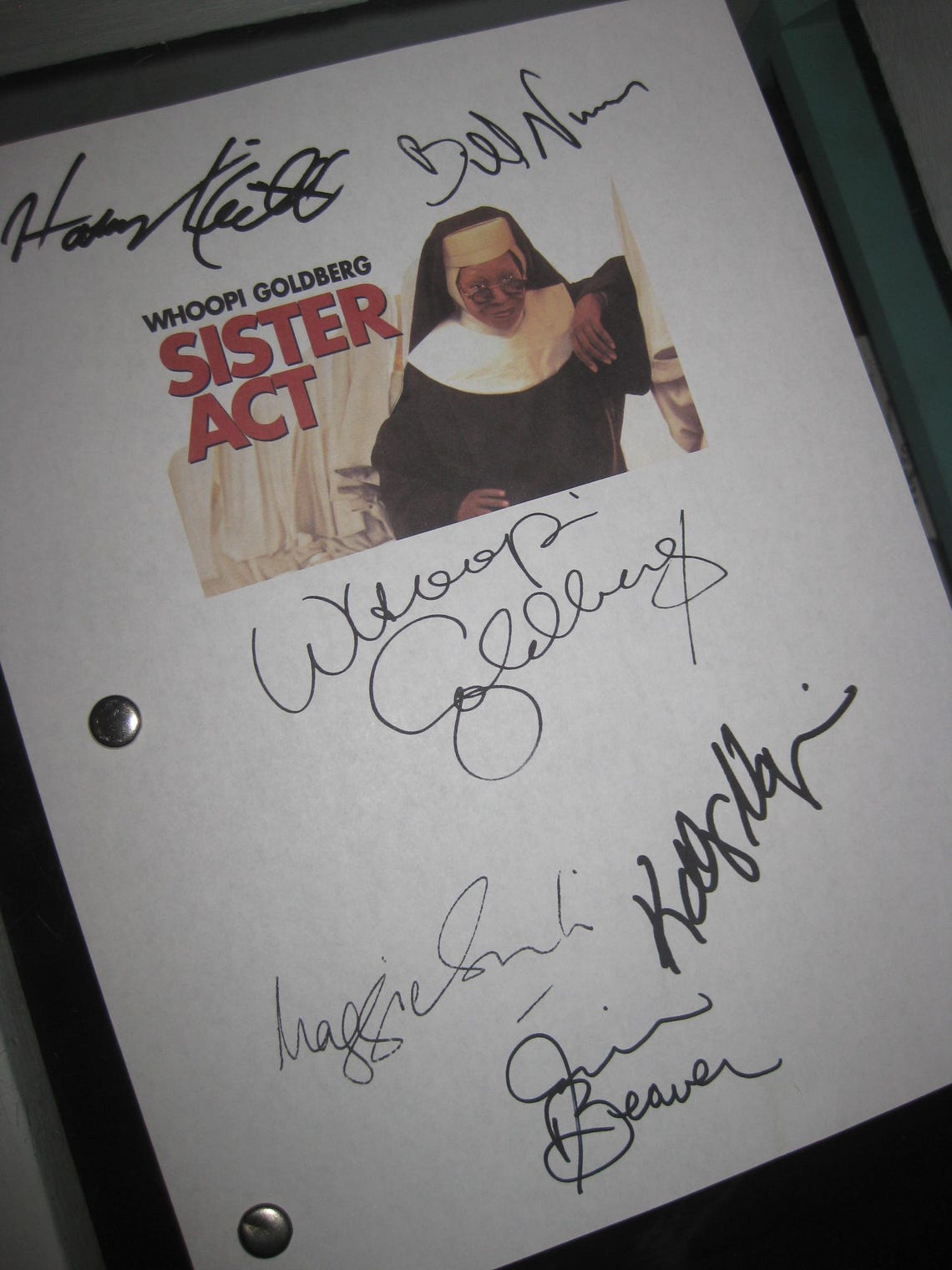 Sister Act Signed Movie Film Script Screenplay X6 Autograph Whoopi ...