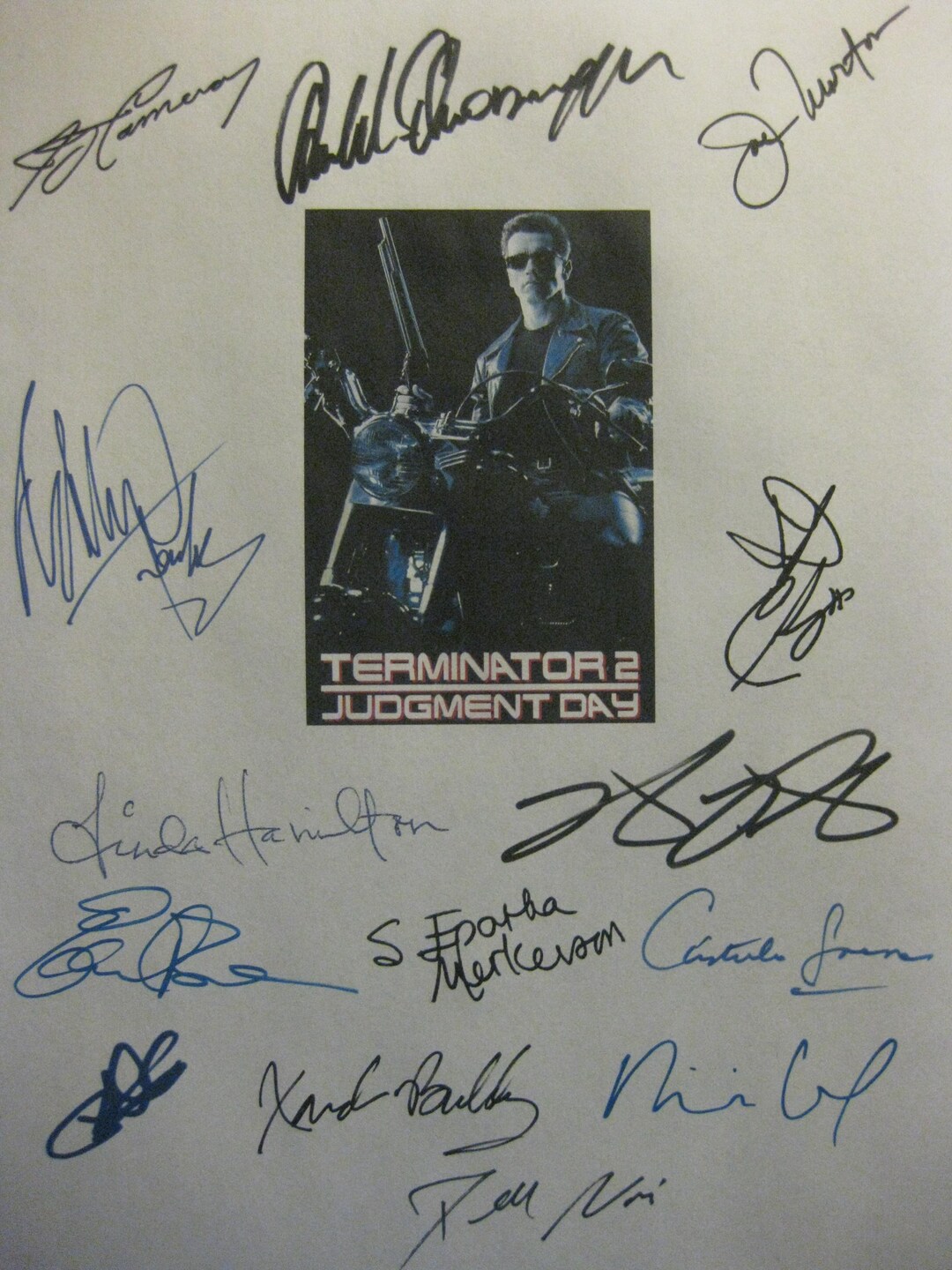 Terminator 2 Judgment Day Signed Film Movie 1991 Script Screenplay X14 ...