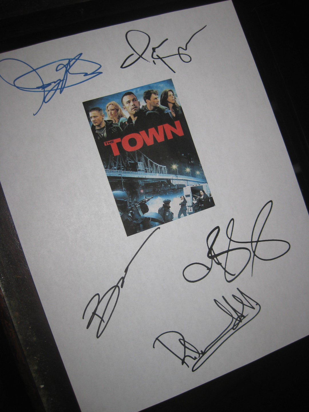 The Town Signed Film Movie Screenplay Script Autographs X5 Ben Affleck ...