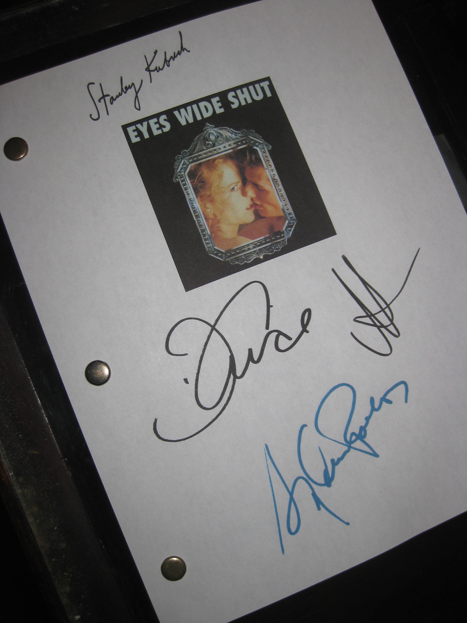 Eyes Wide Shut Signed Film Movie Script Screenplay X4 Autograph Stanley ...