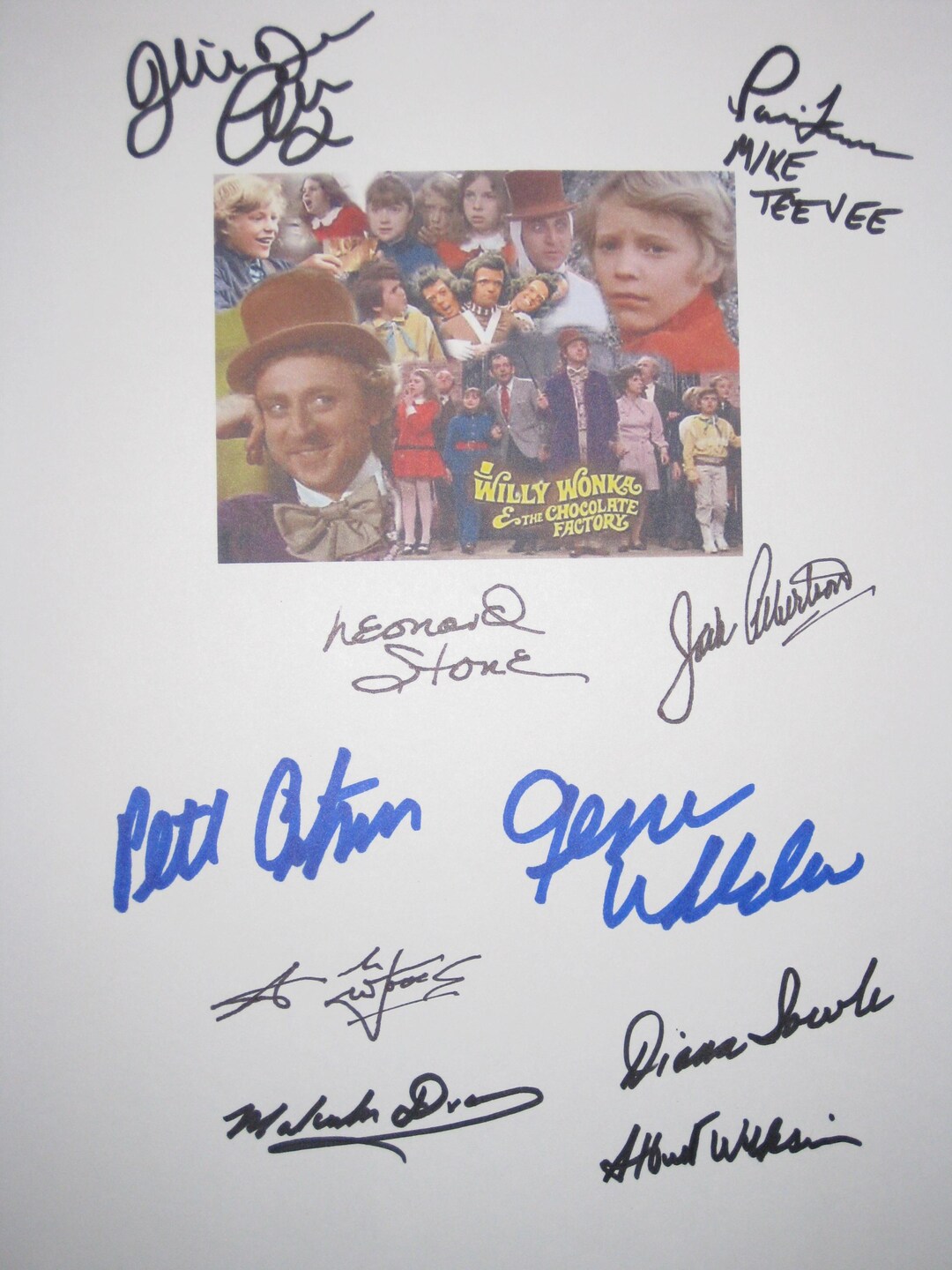 Willy Wonka & the Chocolate Factory Signed Screenplay Script X10 ...