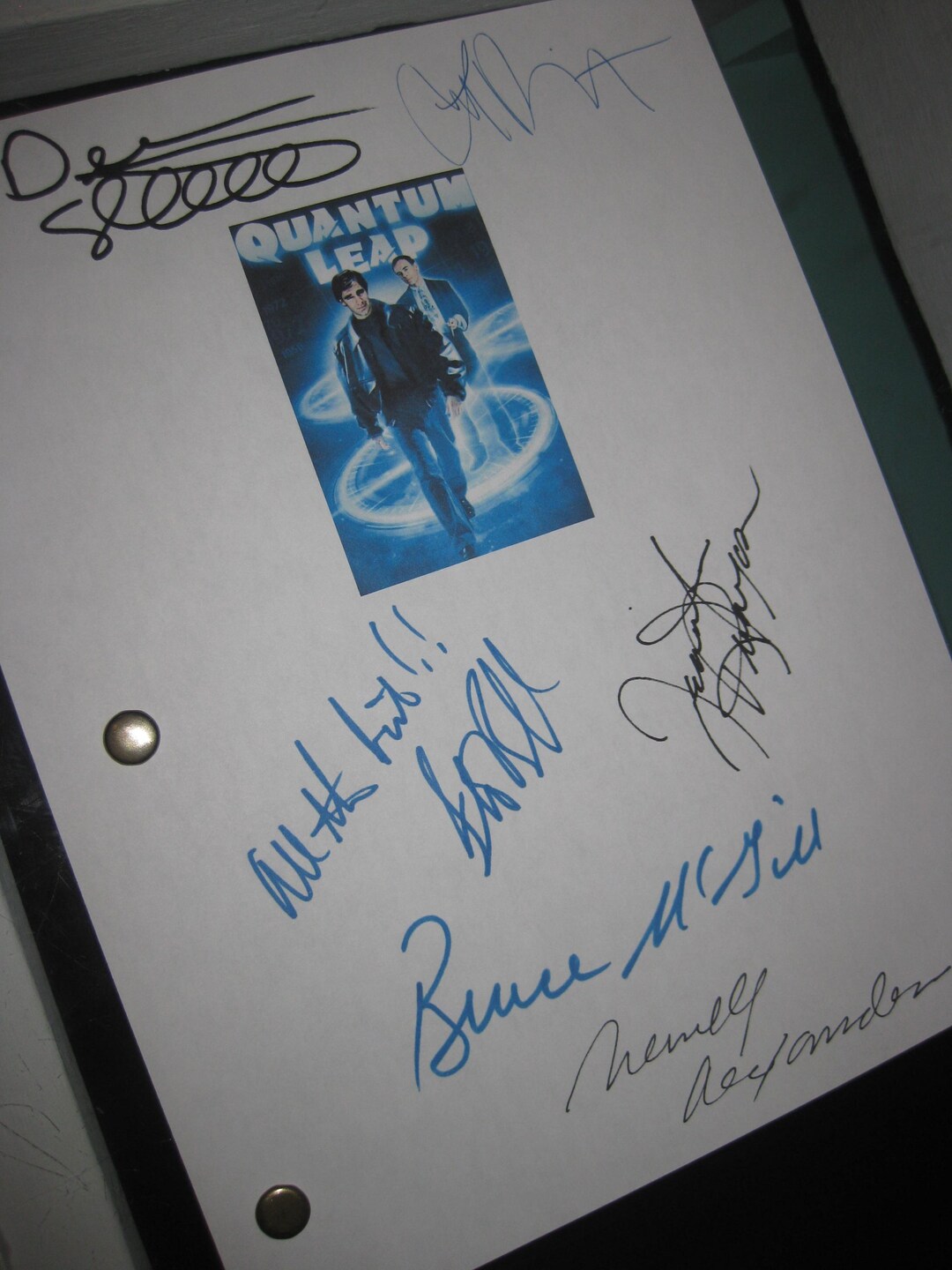Quantum Leap Signed TV Pilot Script Screenplay X6 Scott Bakula Dean ...