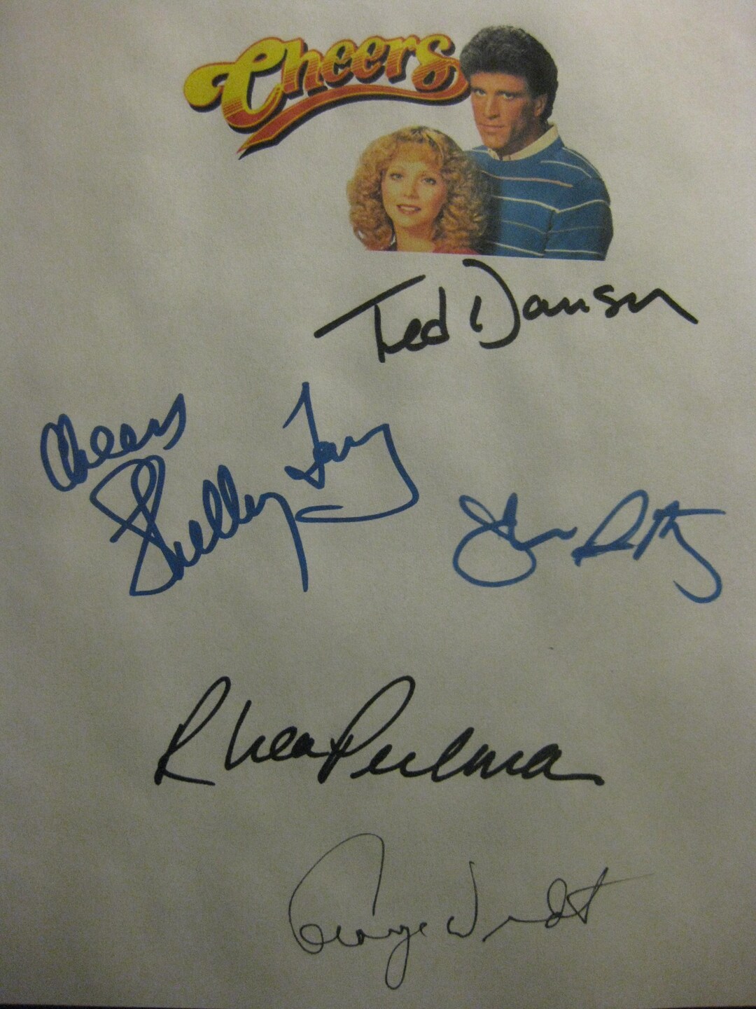 Cheers Signed TV Pilot Script Screenplay Autograph X5 Ted Danson ...