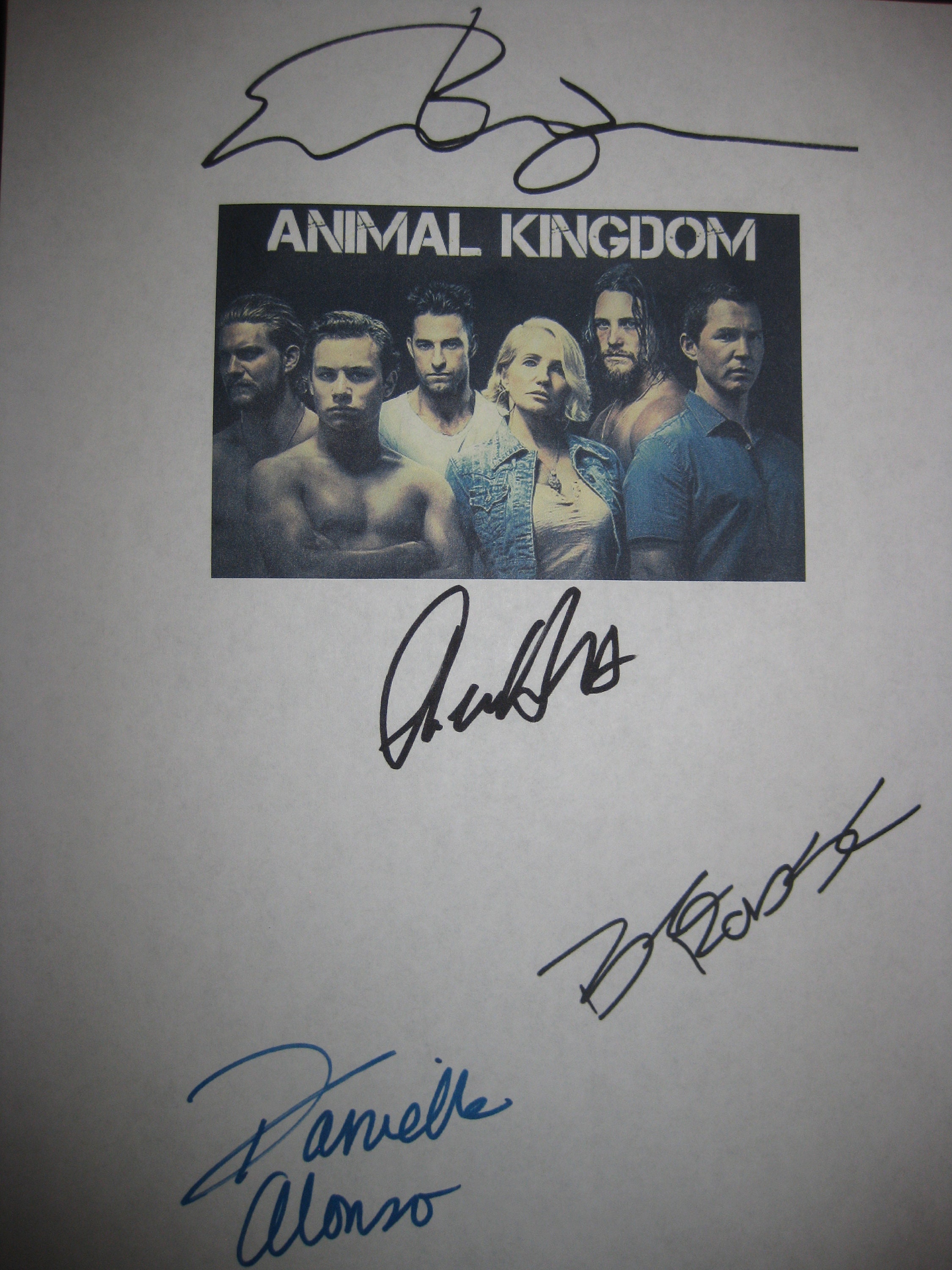 Animal Kingdom Signed TV Script Screenplay X4 Autograph Ellen Barkin ...