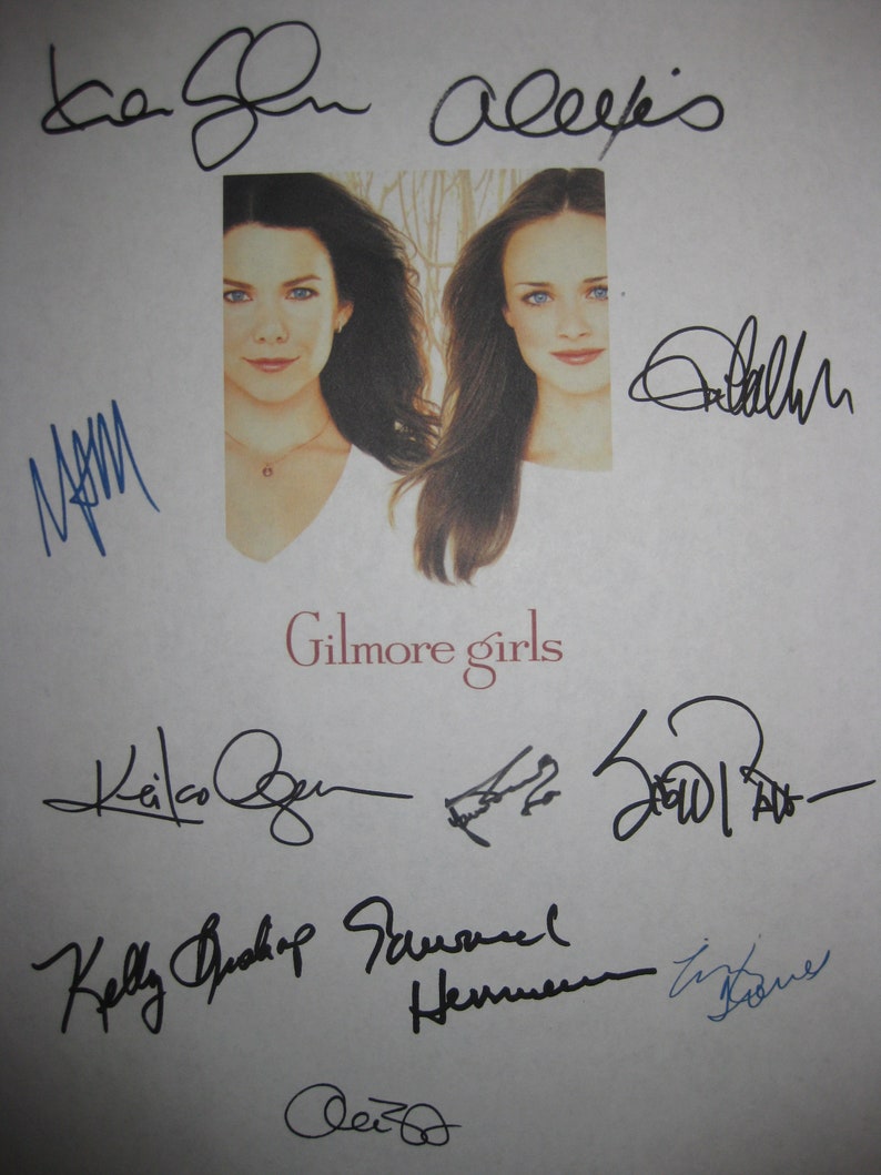 The Gilmore Girls Signed TV Pilot Script Screenplay Autographsx11 ...
