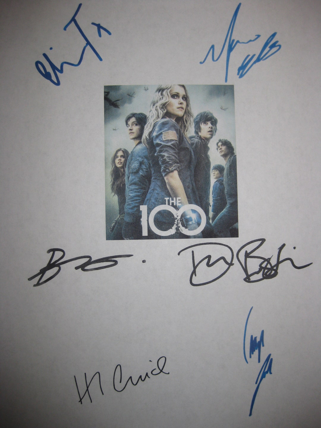 The 100 Signed TV Script Screenplay Autograph X6 Eliza Taylor Marie ...