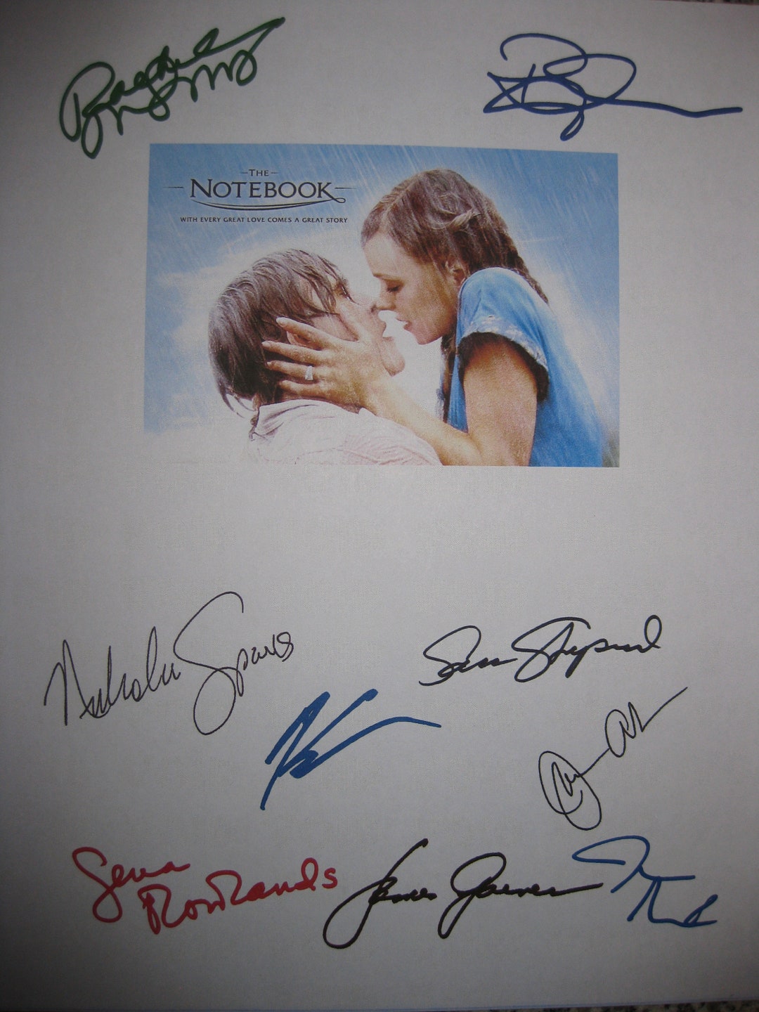 The Notebook Signed Film Movie Script X9 Ryan Gosling Rachel Mcadams ...