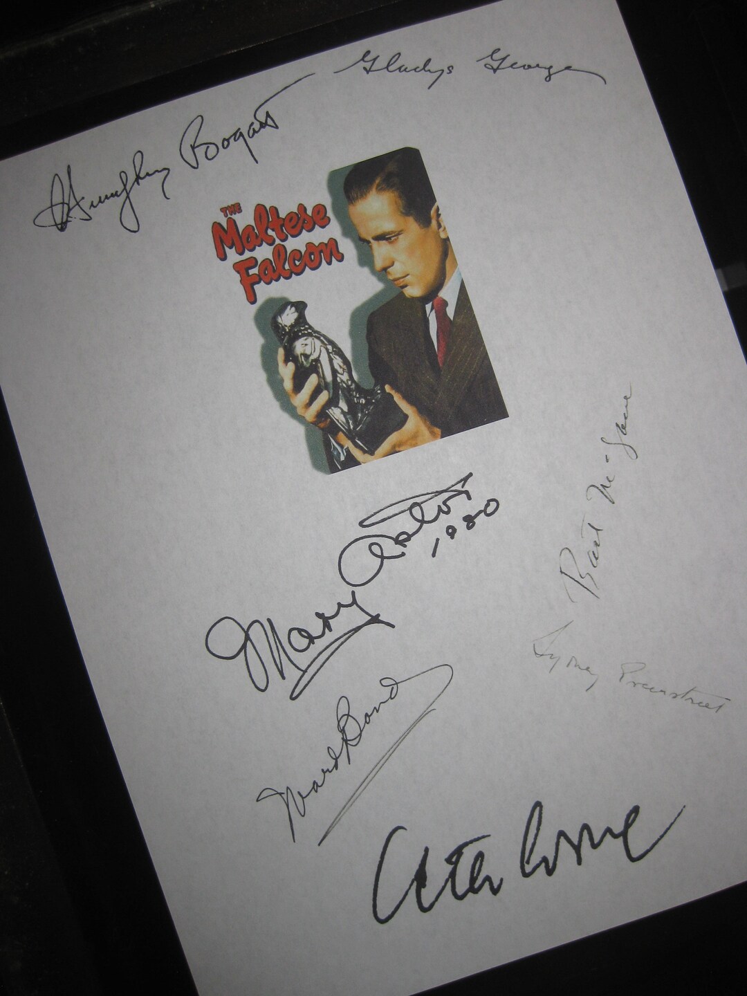 The Maltese Falcon Signed Movie Film Script Screenplay X7 Autograph ...