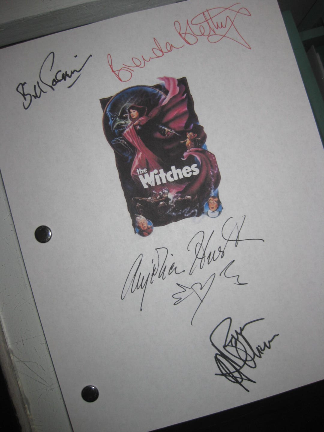 The Witches 1990 Signed Movie Film Script Screenplay X4 Autograph ...