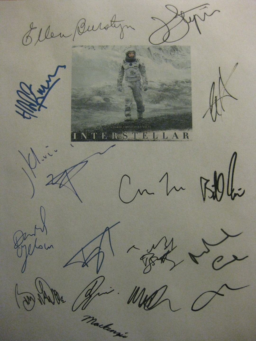 Interstellar Signed Film Movie Script X16 Autograph Matthew Mcconaughey ...