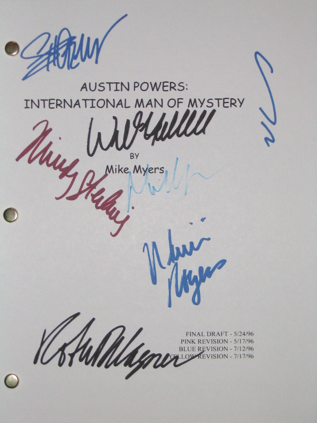 Austin Powers International Man of Mystery Signed Movie Film Script ...