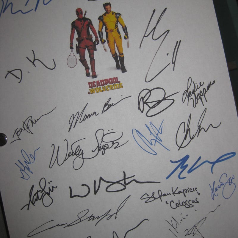 Signed Deadpool Memorabilia - Etsy