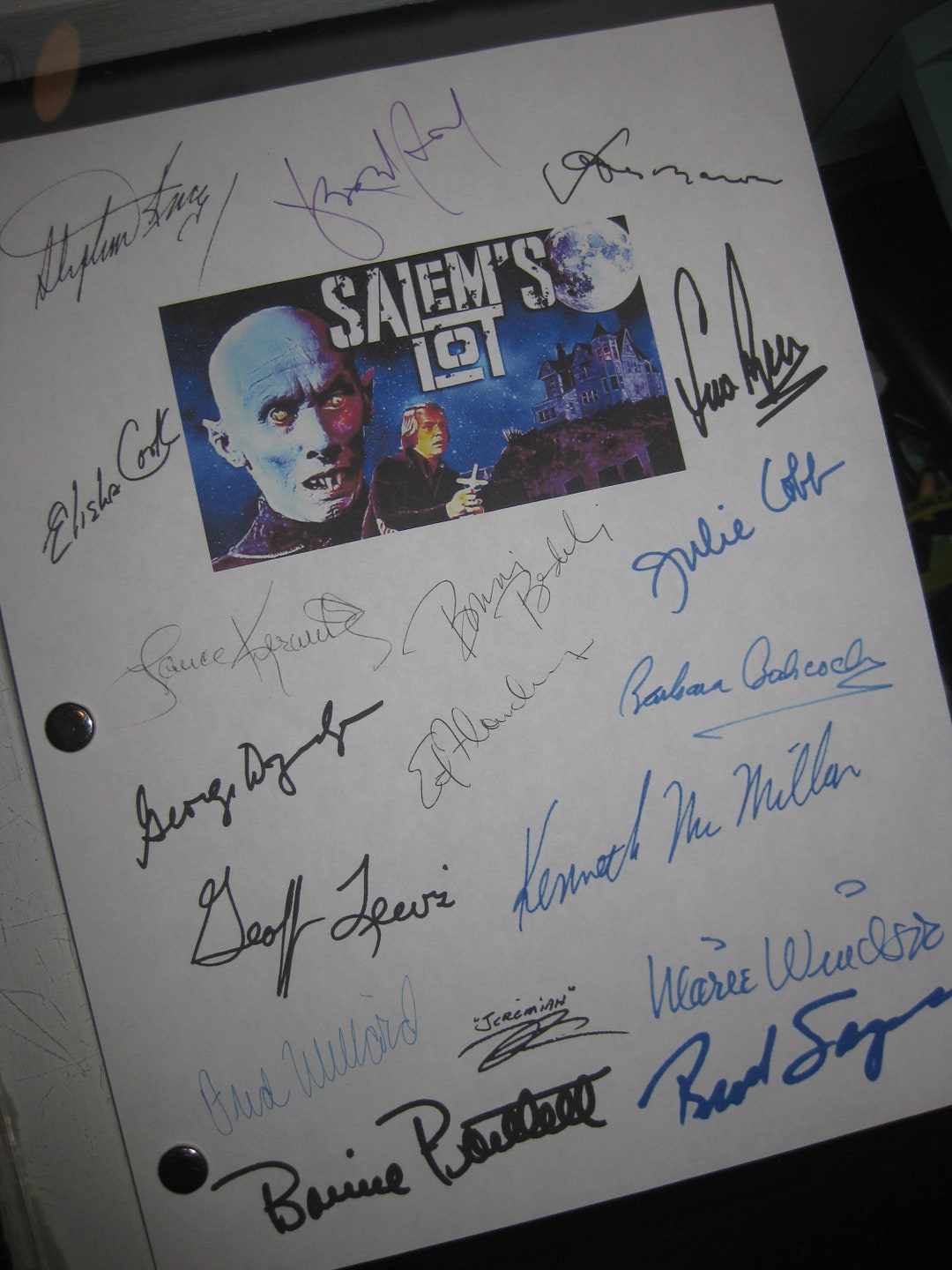 Salem's Lot Signed TV Mini Series Script Screenplay X18 Autographs ...