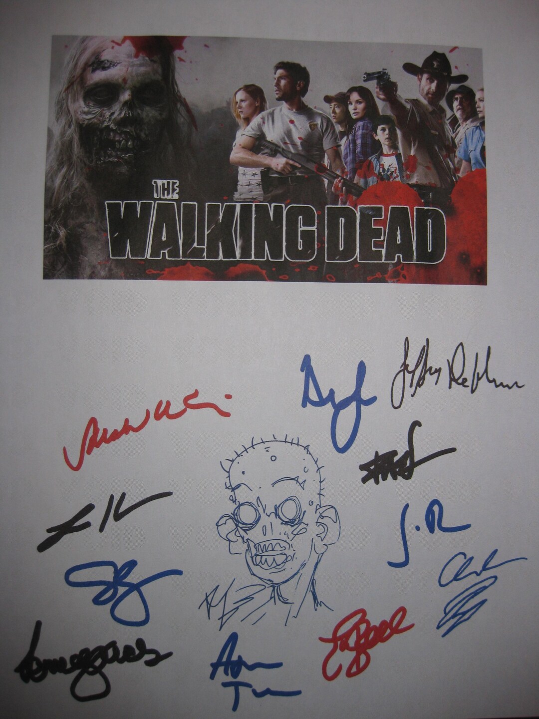 The Walking Dead Signed Screenplay TV Script X12 Autograph Andrew ...