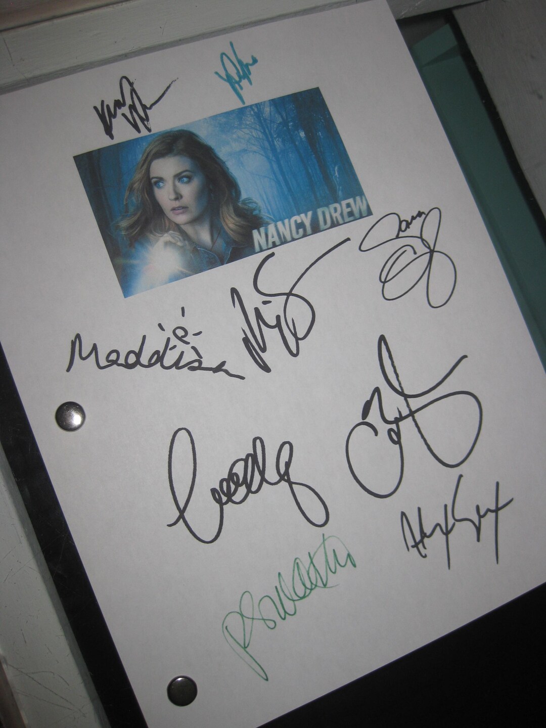 Nancy Drew Signed TV Pilot Script Screenplay Autograph X9 Kennedy ...