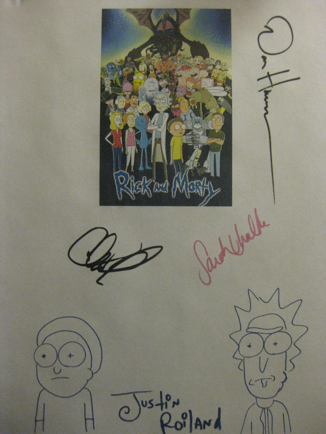 Rick and Morty Signed Lawnmower Dog TV Screenplay Script X4 Autograph ...